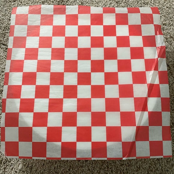 Other | 70 Red White Checkered Dry Waxed Deli Paper Sheets More Than ...